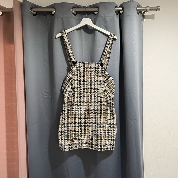Zara | Dresses | Zara Tweed Pinafore Dress | Poshmark